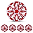 4Pcs Set 13 inch Universal Hubcaps,Wheel Covers Fit R13 Tire & Steel ...