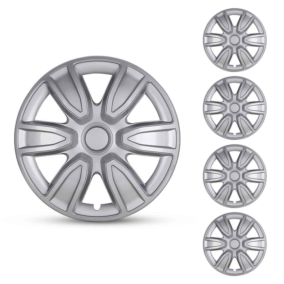 4Pcs Set 14" Universal Wheel Rims Cover Hubcaps,Snap on Car Truck SUV ...