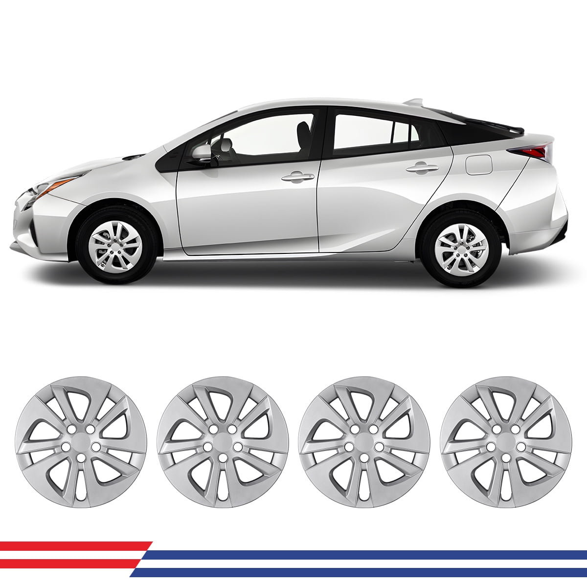 4pcs/Set 15" Hubcaps Wheel Rims Cover for 2016-2022 Toyota Prius;2017 ...