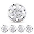 4Pcs Set 15" Universal Hubcaps,Wheel Rim Cover Replacement,Snap on Car ...