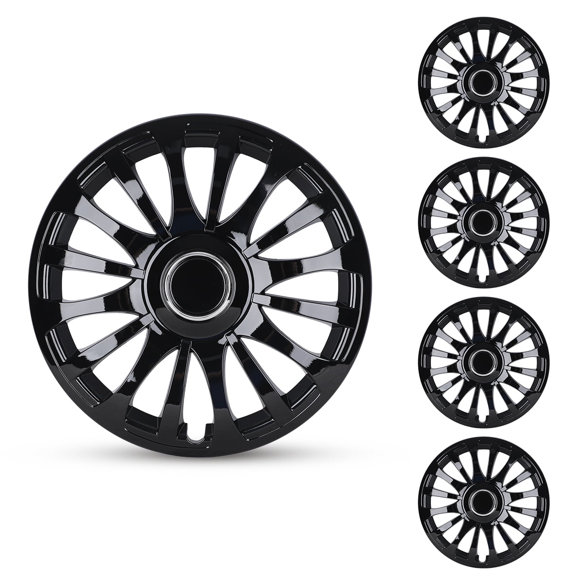 4Pcs Set 15" Universal Wheel Covers Hubcaps,Compatible with Steel ...