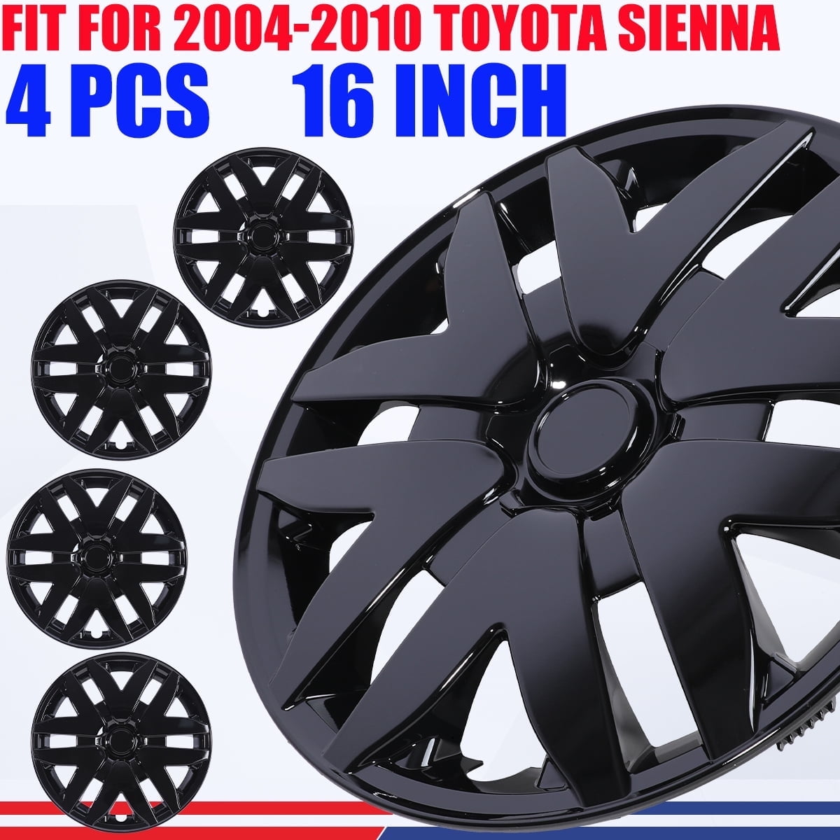 (4Pcs/Set)16" Hubcaps Steel Wheel Rims Cover Fit for 2004-2010 TOYOTA ...