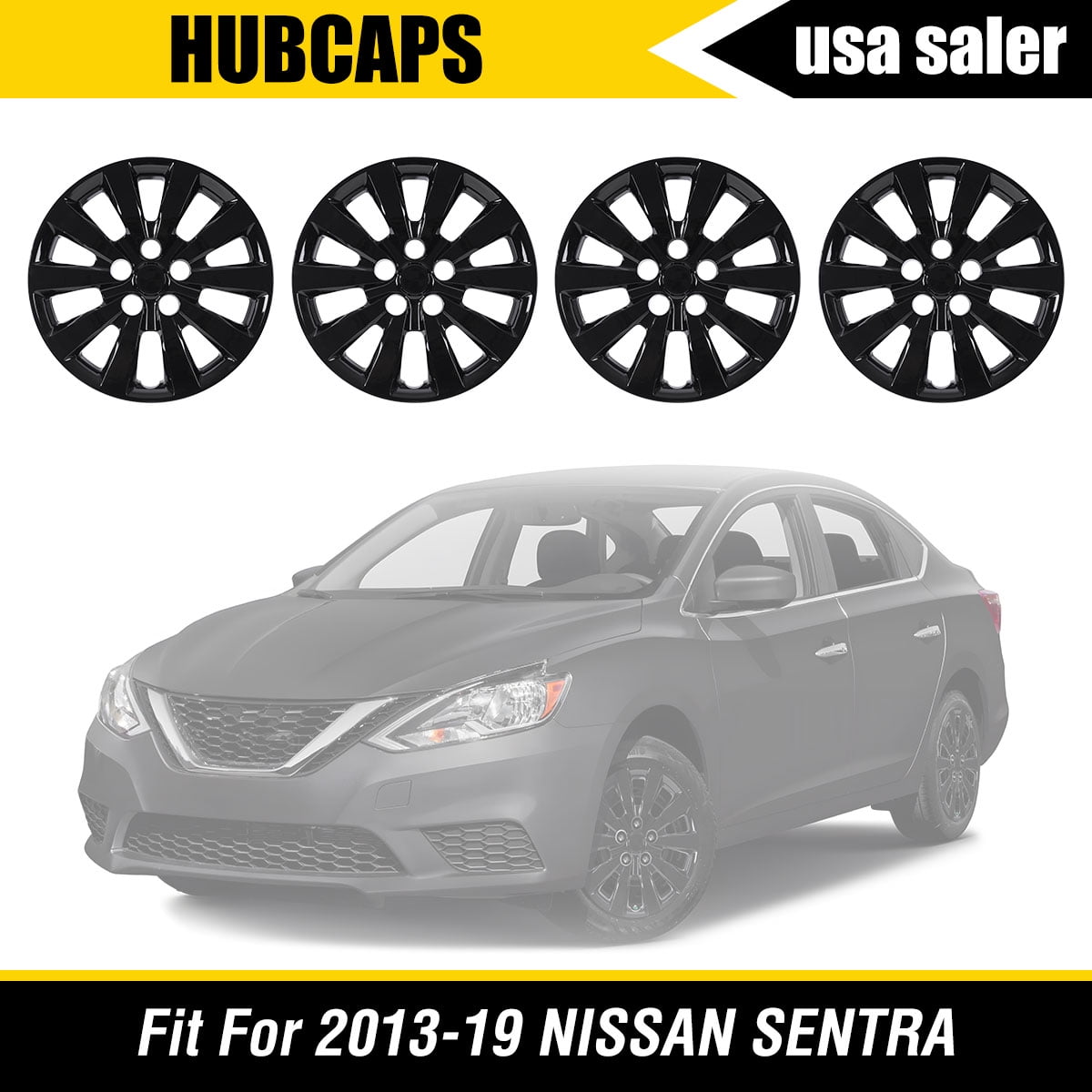 4pcs/Set 16" Hubcaps Wheel Rims Cover for 2013-2019 Nissan Sentra ...