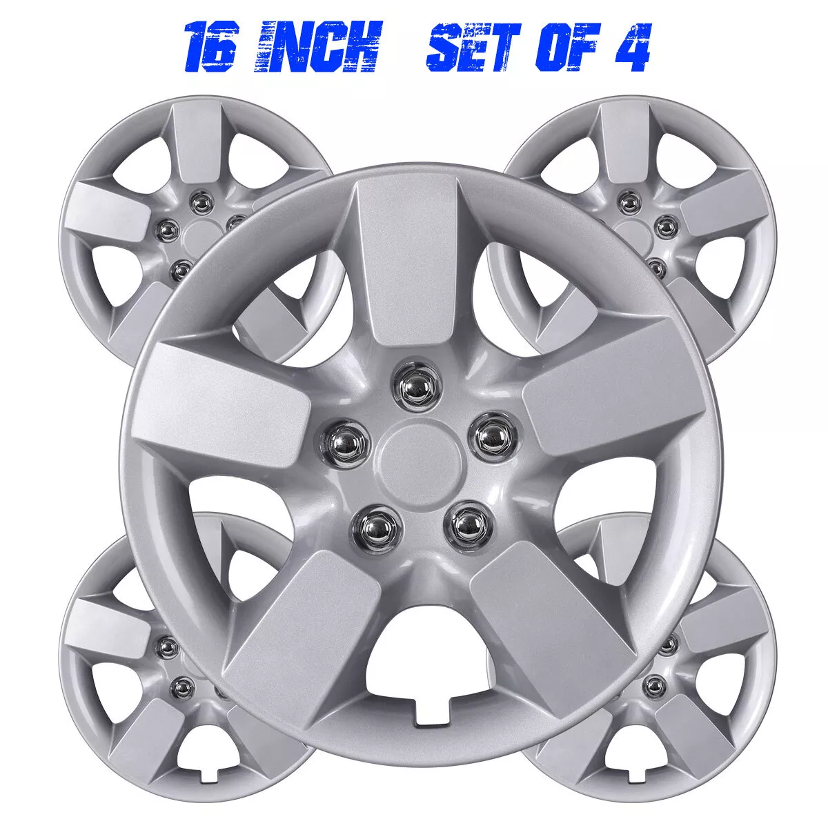 4Pcs/Set 16" Hubcaps Wheel Rims Cover with Decoration Nuts for 2008 ...