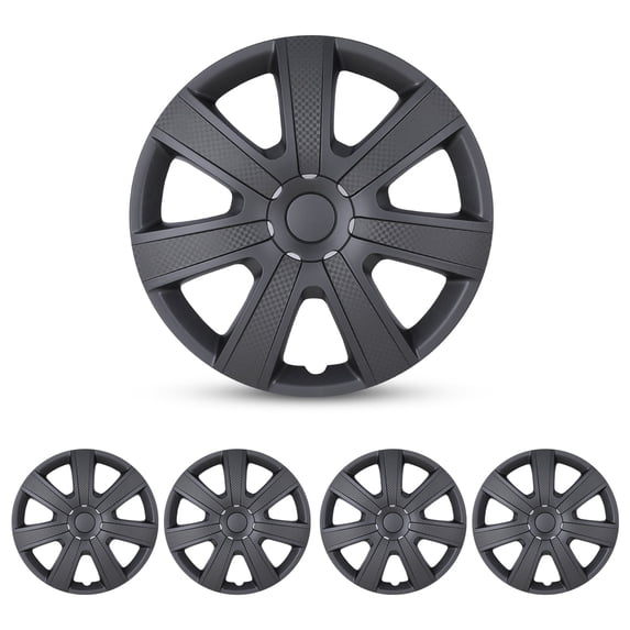 4Pcs Set 16" Universal Hubcaps,Wheel Rim Cover Replacement,Snap on Car ...