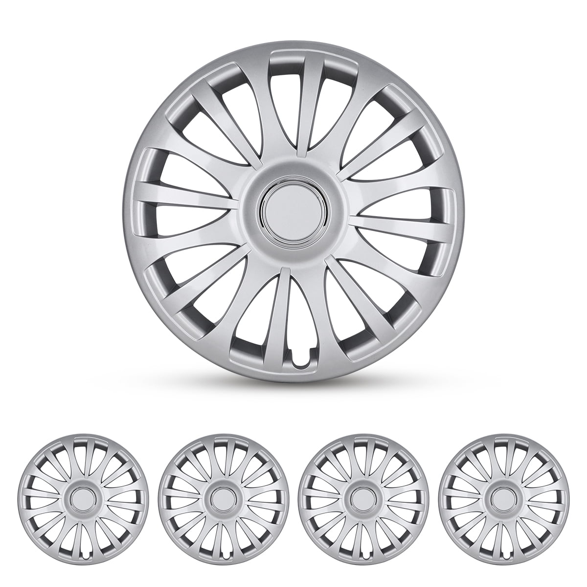 4Pcs Set 16" Universal Wheel Covers Hubcaps,Compatible with Steel ...