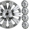 4Pcs/Set 17" Hubcaps Wheel Rims Cover Compatible with Steel Wheels Snap ...