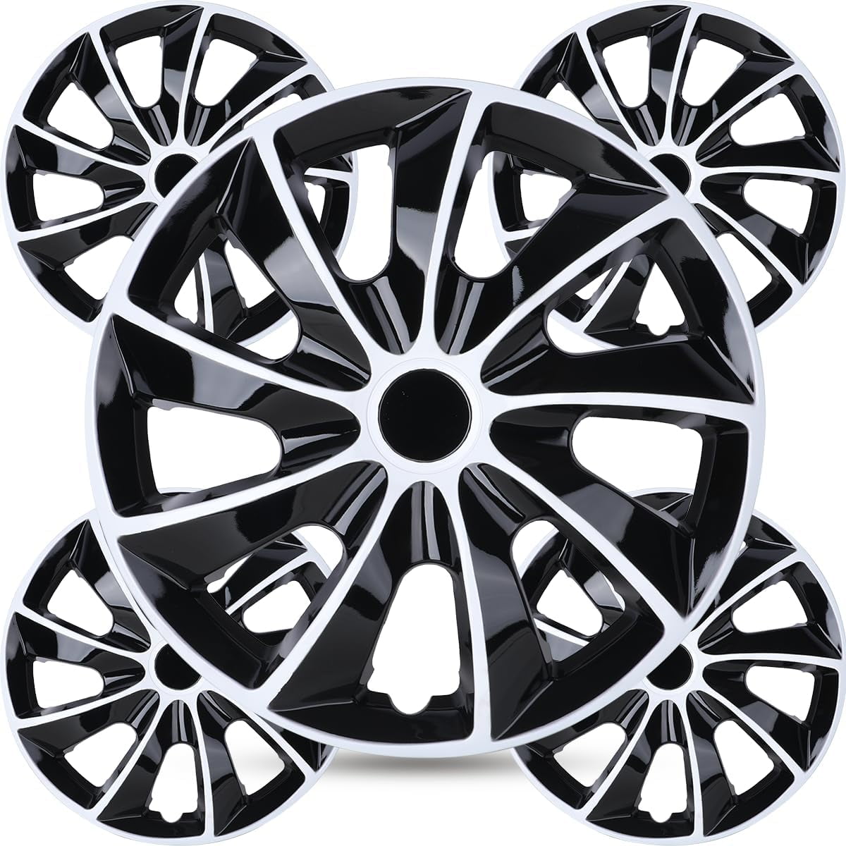 4Pcs Set 17" Universal Wheel Rim Cover Hubcaps Compatible with Steel ...