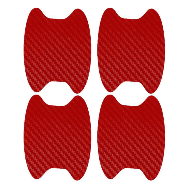 4Pcs/Set Car Door Handle Sticker Carbon Fiber Scratches Resistant Cover ...