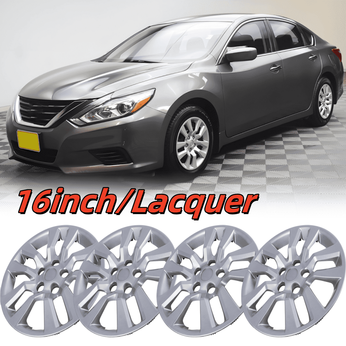 4Pcs/Set Cover Hubcaps ,16 inch Lacquer Vehicle Hubcaps Wheel Rims ...