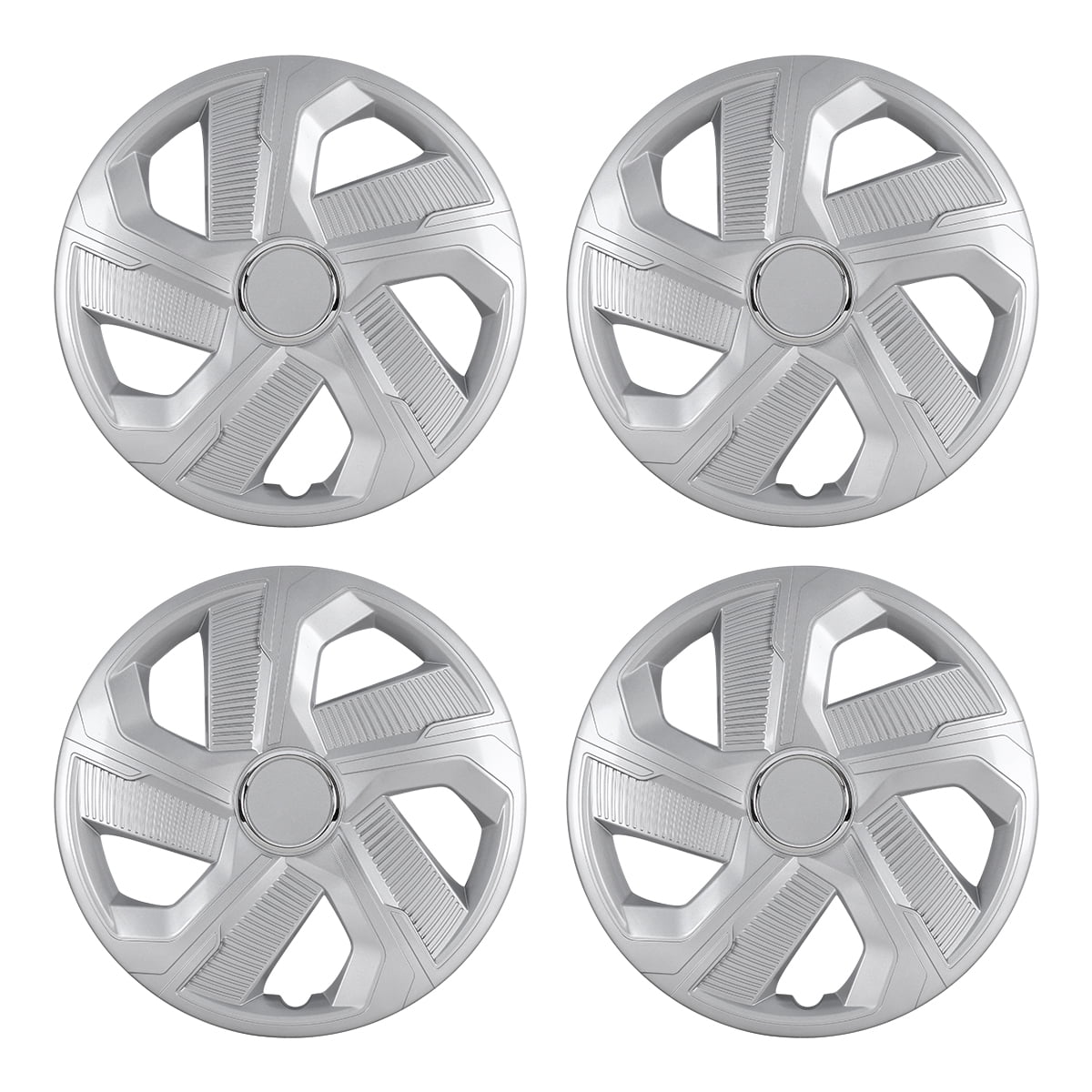 4Pcs Set Hubcap,15" Universal Hubcaps Compatible with Steel Wheel Rims ...