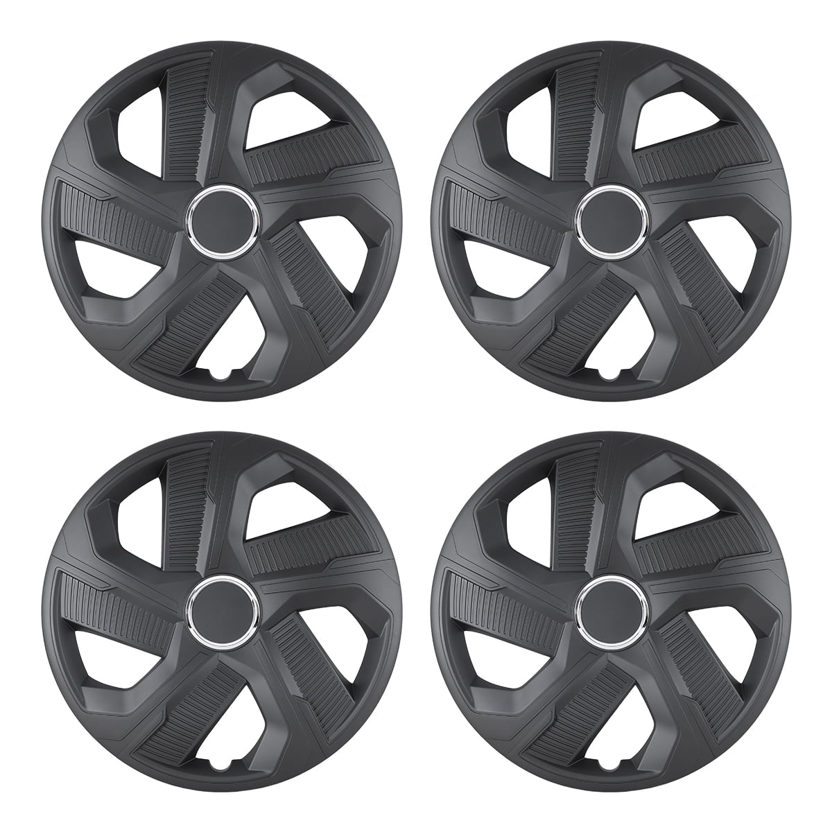4Pcs Set Hubcap,17" Universal Hubcaps Compatible with Steel Wheel Rims ...