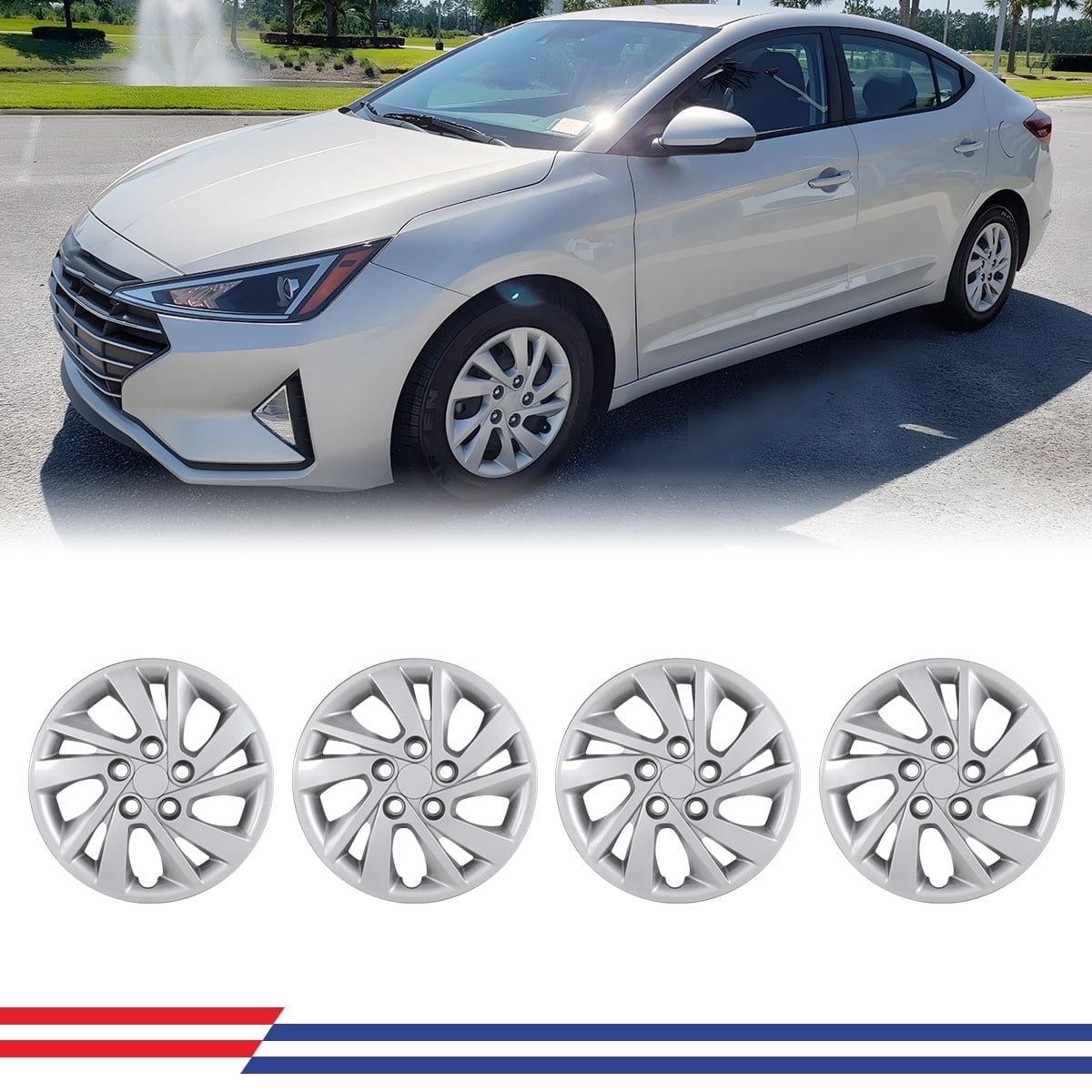 4Pcs Set Hubcap for 2017-2020 Hyundai Elantra Sedan,15" Wheel Rim Cover ...