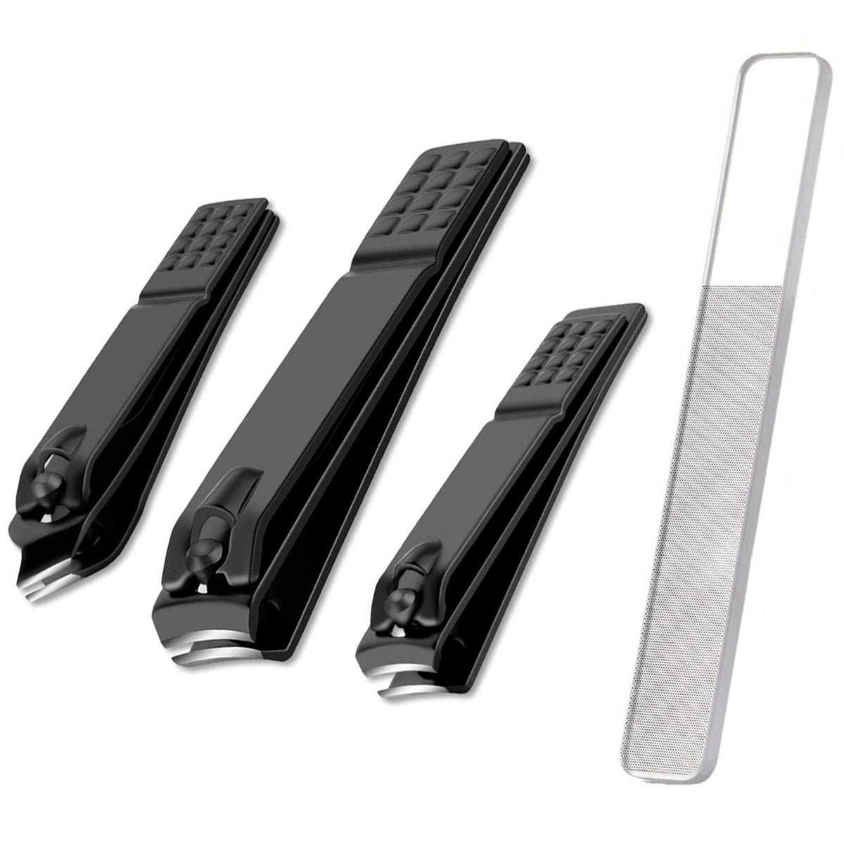 4Pcs/Set Nail Clippers Stainless Steel Anti Splash Fingernail Cutter ...