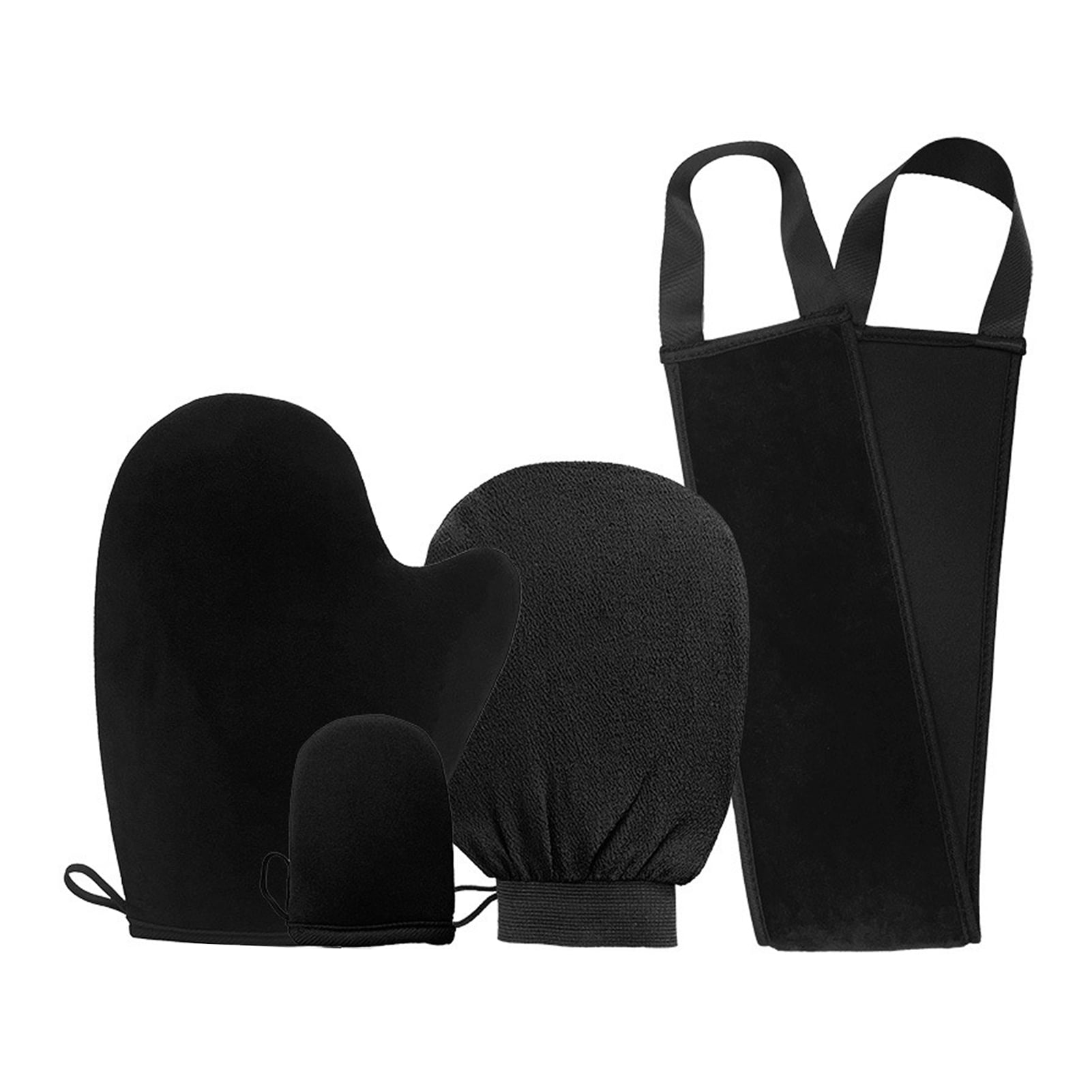 4Pcs/Set Self Tanning Mitt Applicator Kit Exfoliating Glove Thumb Mitt ...