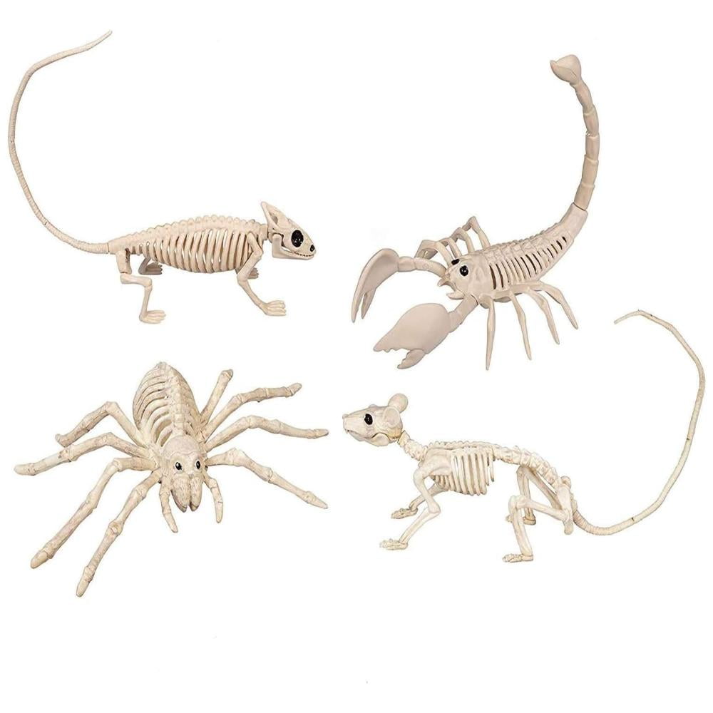 4Pcs Set Skeleton Animal Halloween Party Decoration Including Rat ...