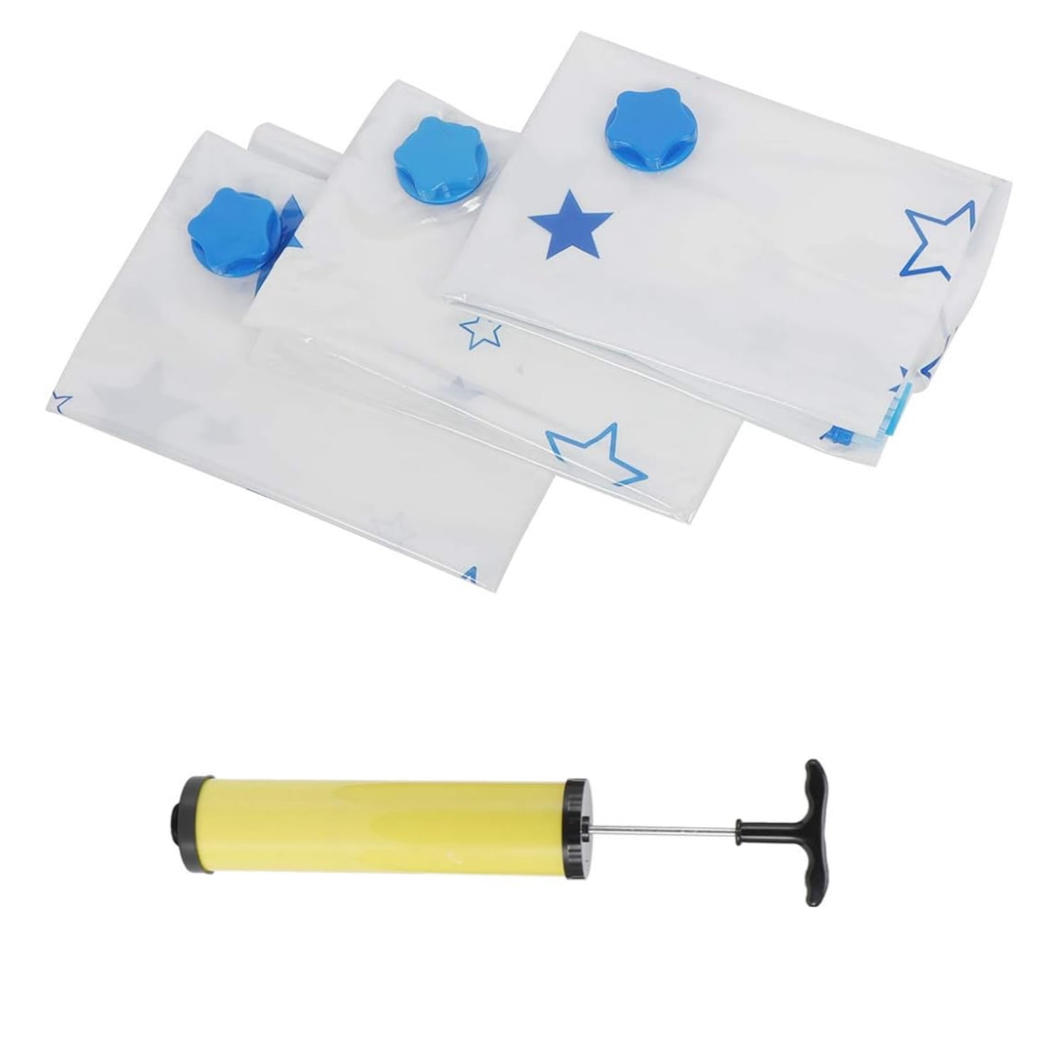 4Pcs/Set Space Saver Bags,Vacuum Sealed Storage Bags with Hand Pump ...