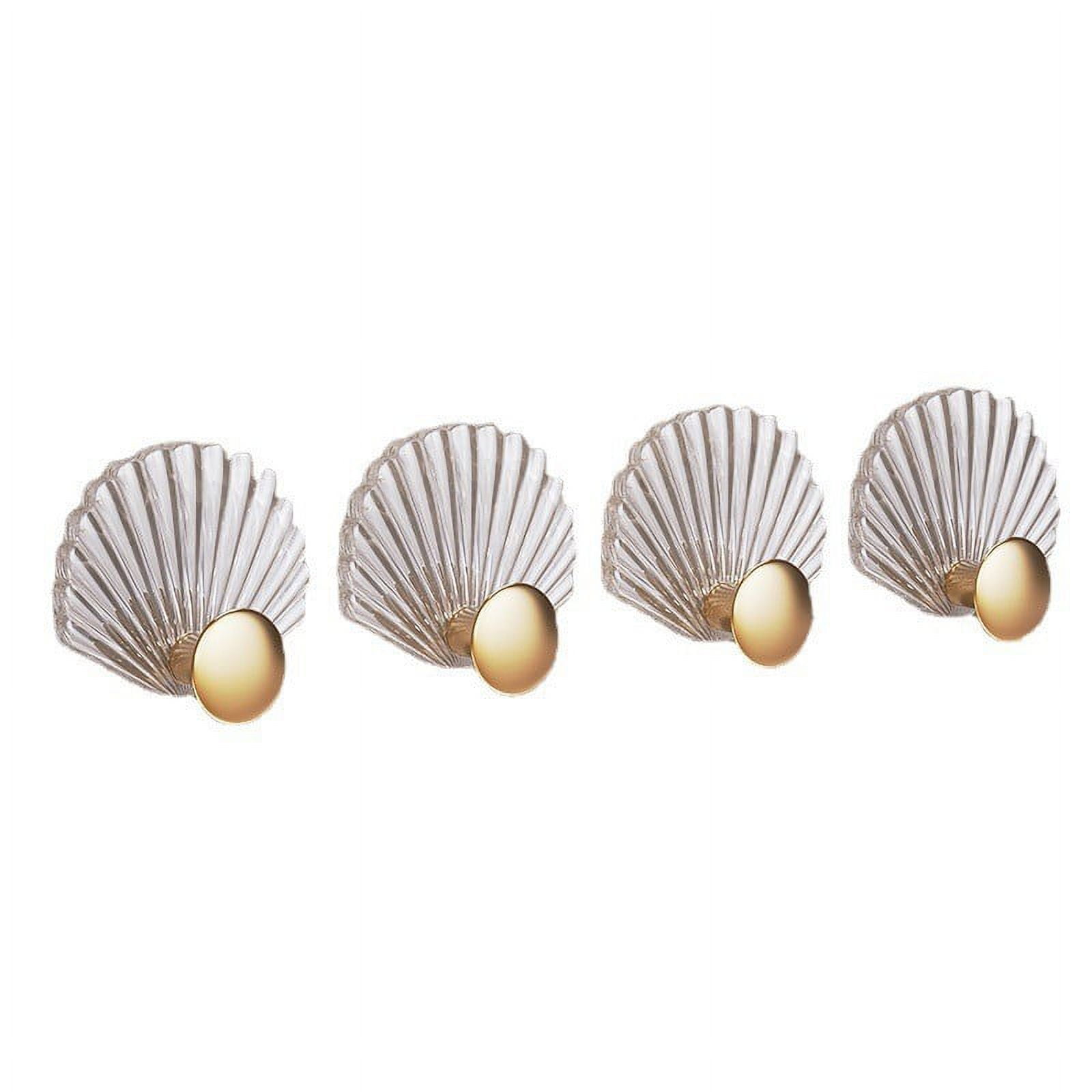 4Pcs Shell Wall Hook Kids Room Hooks Home Hook Decorative Adhesive ...