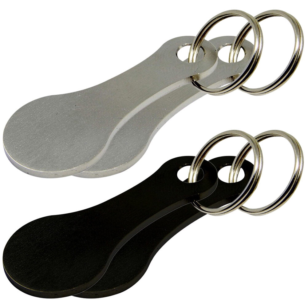4Pcs Shopping Trolley Token Key Ring Trolley Token Stainless Steel ...