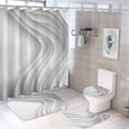 4Pcs Shower Curtain Sets with Rugs Shower Curtain and Rugs Shower ...