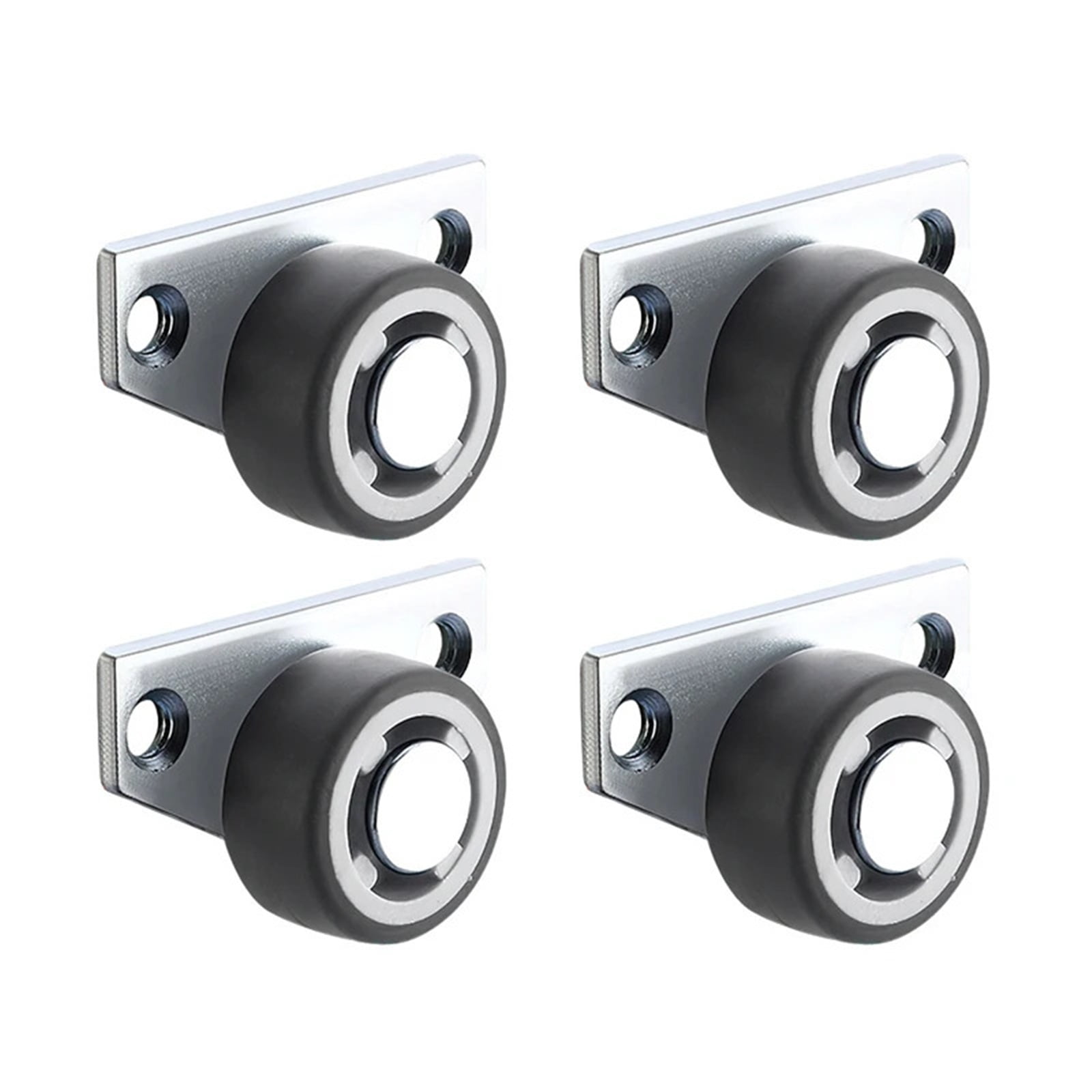 4Pcs Side-Mounted Casters, Silent Rubber Wheels, Drawer Caster, For ...