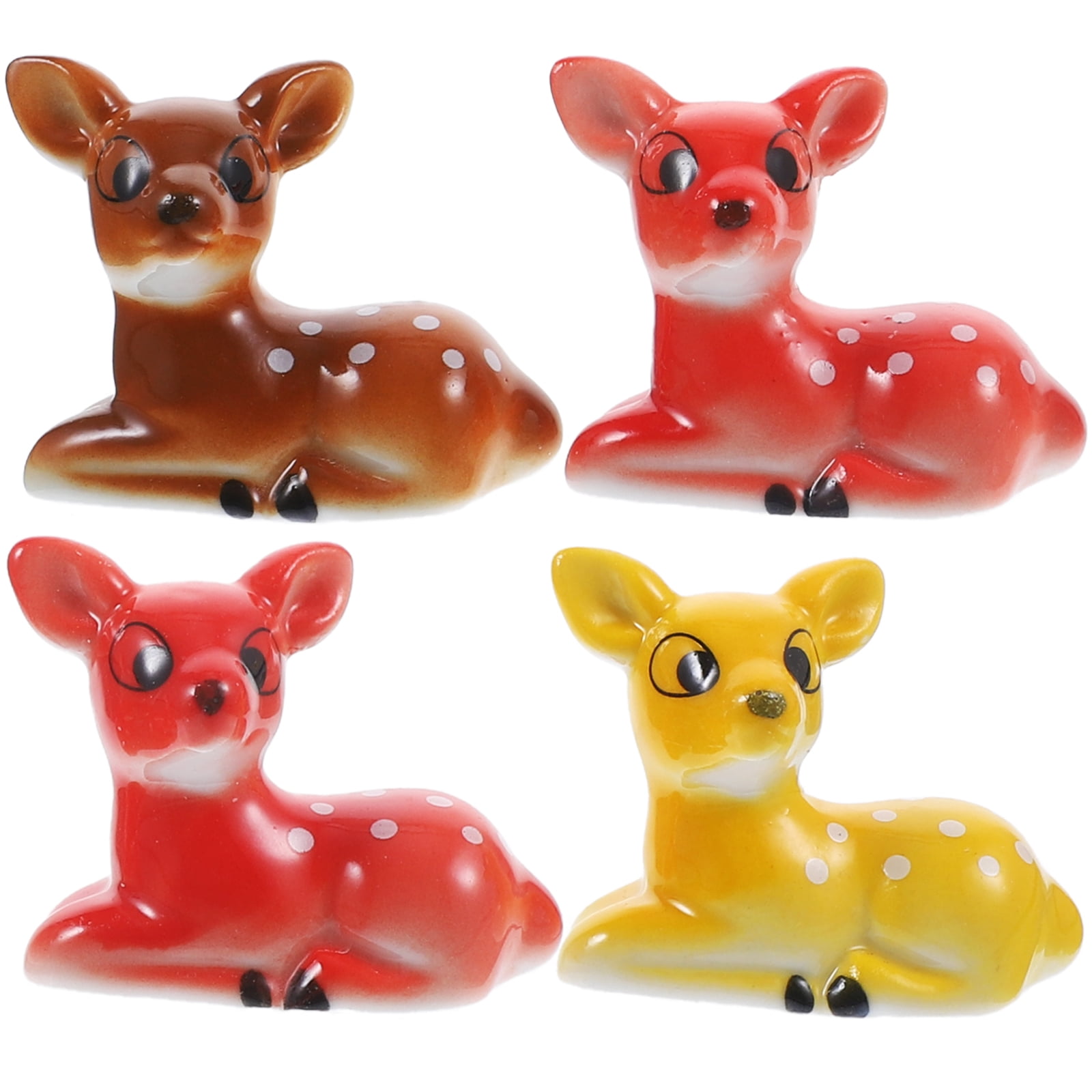 4Pcs Sika Deer Chopstick Rest Ceramic Chopstick Holder Deer Shaped ...