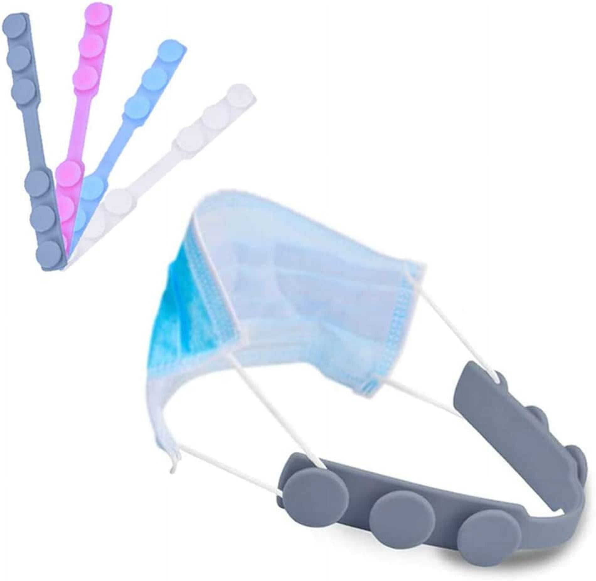 4Pcs Silicone Mask Extender, Ear Saver for Mask, 3-Level Adjustable ...