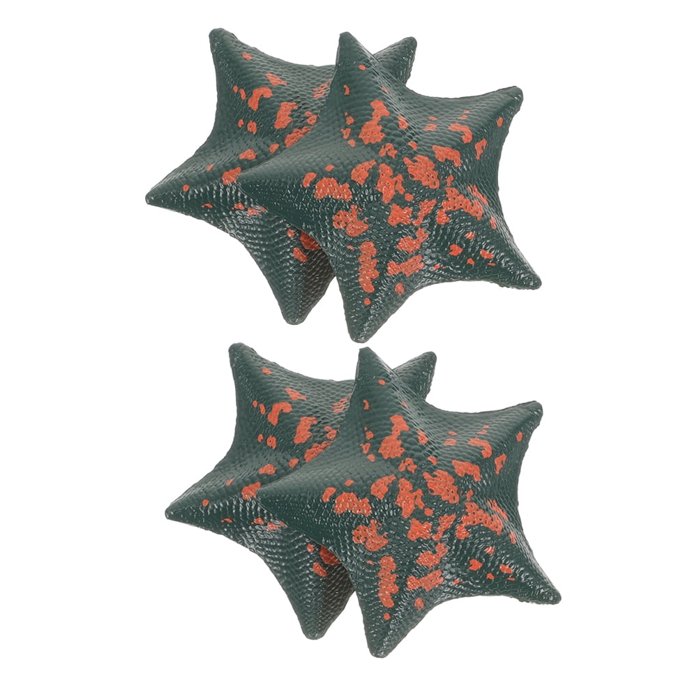 4Pcs Simulation Sea Creature Models Sea-star Figurine Decorative Sea ...