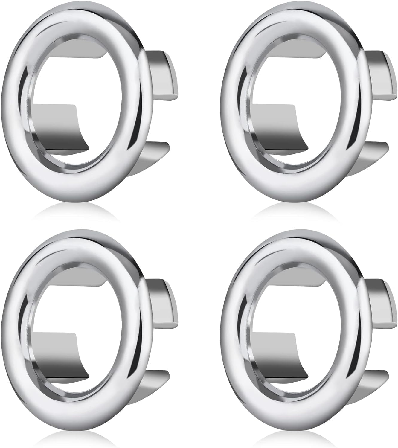 4Pcs Sink Overflow Ring,Bathroom Sink Overflow Hole Cover,Wash Basin ...