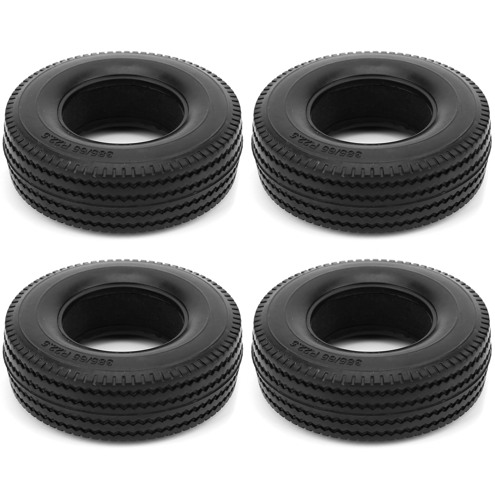 4Pcs Small Rubber Tyres Wheel Tires for Tractor Trucks 1/14 Remote ...