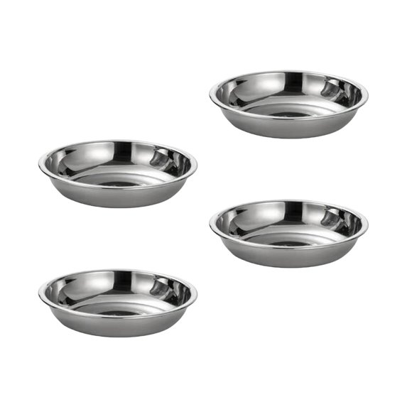 4Pcs Small Sauce Dishes Seasoning Serving Tray Spices Plates Stainless ...