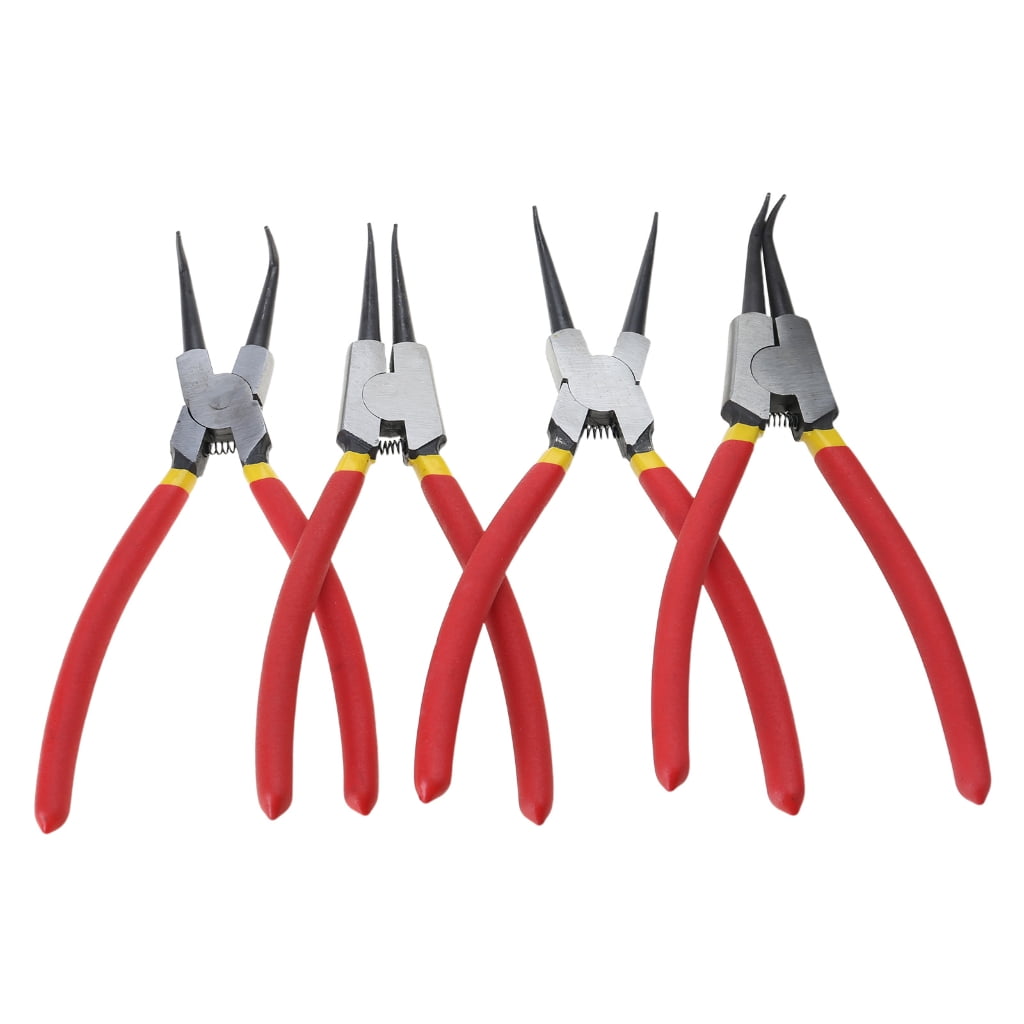 4Pcs Snap Rings Pliers Set Circlip Plier Internal/External Heavy Duty for Rings Remover ...
