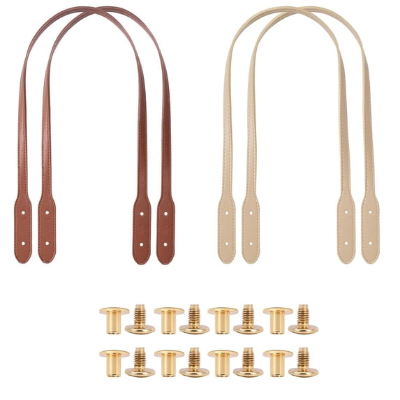 4Pcs Soft PU Leather Purse Bag Handle Replacement 28.14Inch Handbag ...