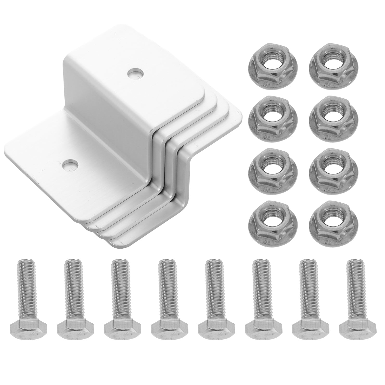 4Pcs Solar Panel Mounting Z Brackets for RVs and Ground Stations ...