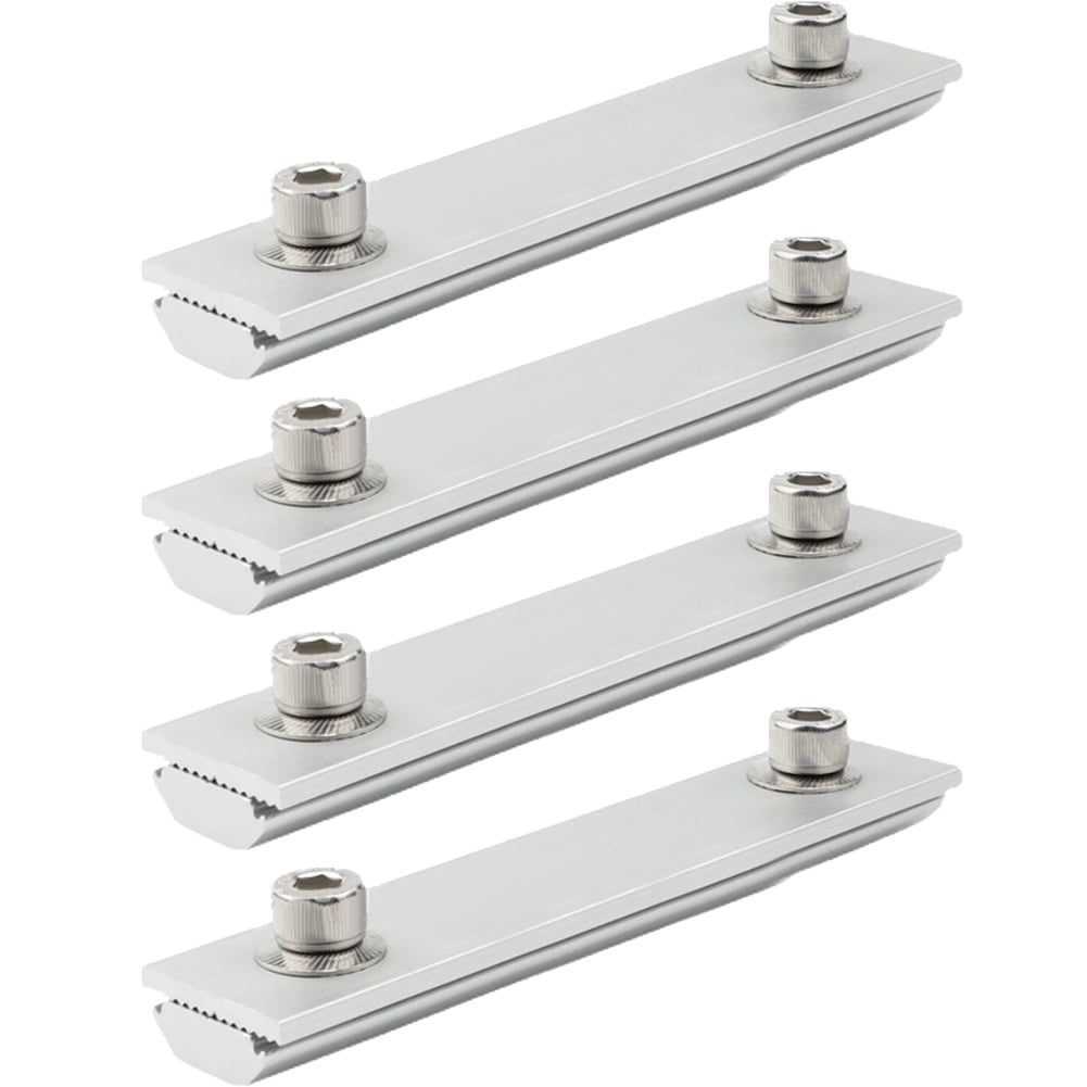 4Pcs Solar Panel Rail Profile Connector Aluminium Mounting Rail ...