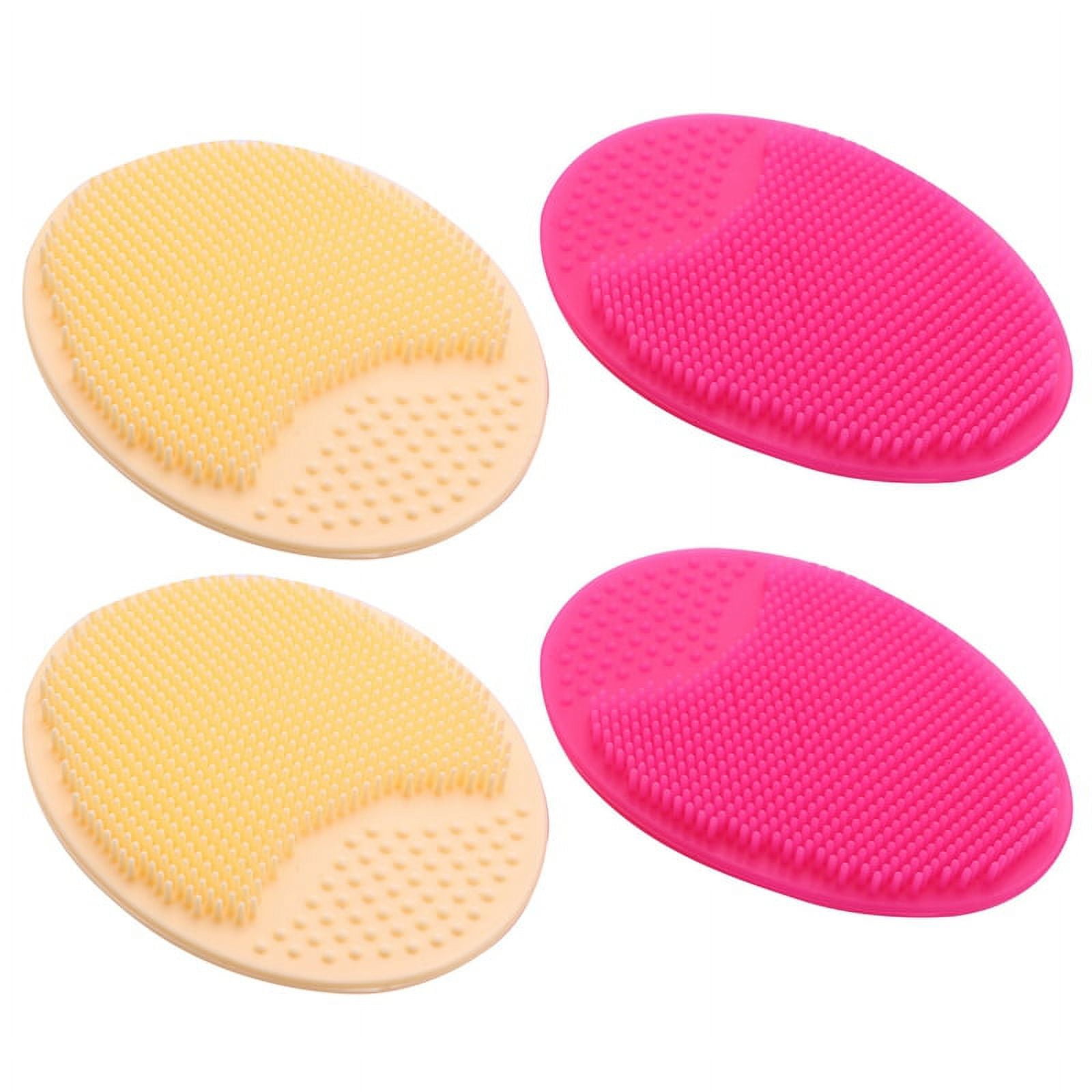 4Pcs Spa Silicone Beauty Wash Pad Skin Scrub Cleaning Pad Wash Face ...