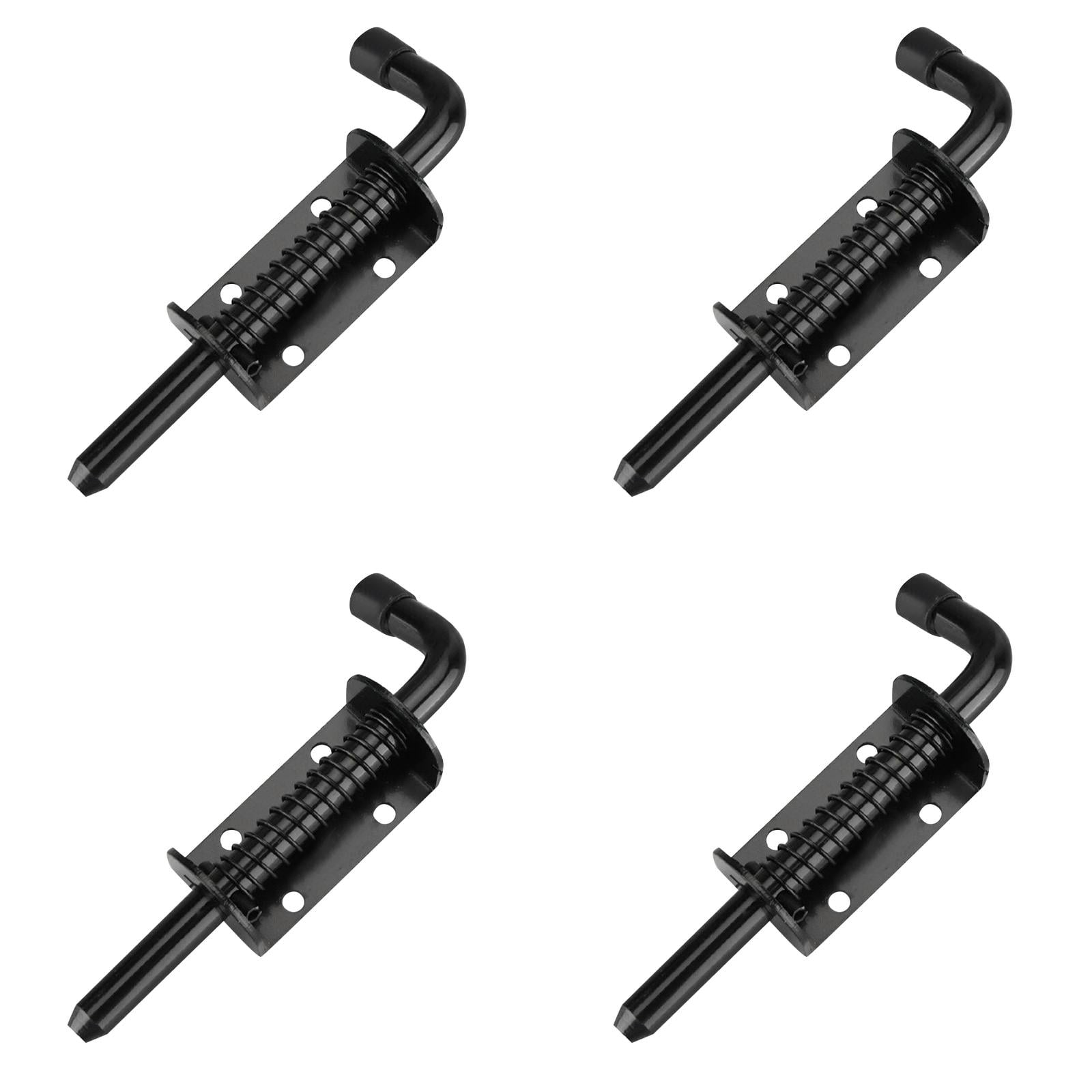 4Pcs Spring Loaded Gate Latch Pin Barrel Bolt 5inch Durable Solid Steel ...