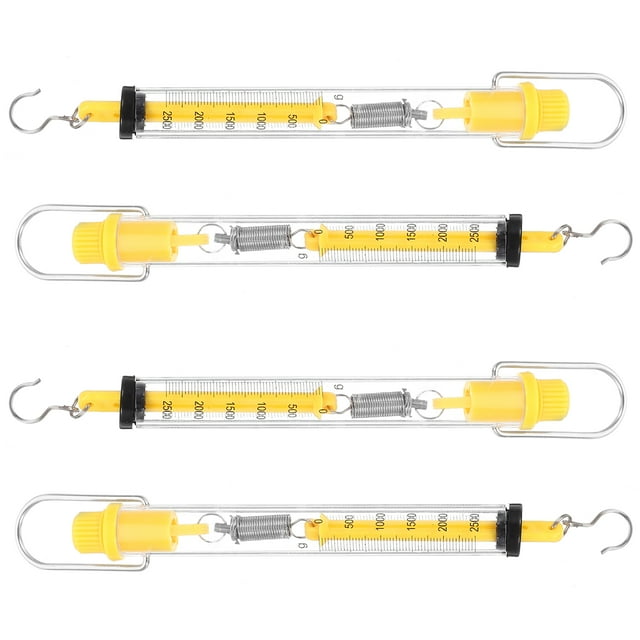 4Pcs Spring Scale Tubular Spring Scale Newton Force Meter Dynamometer ...