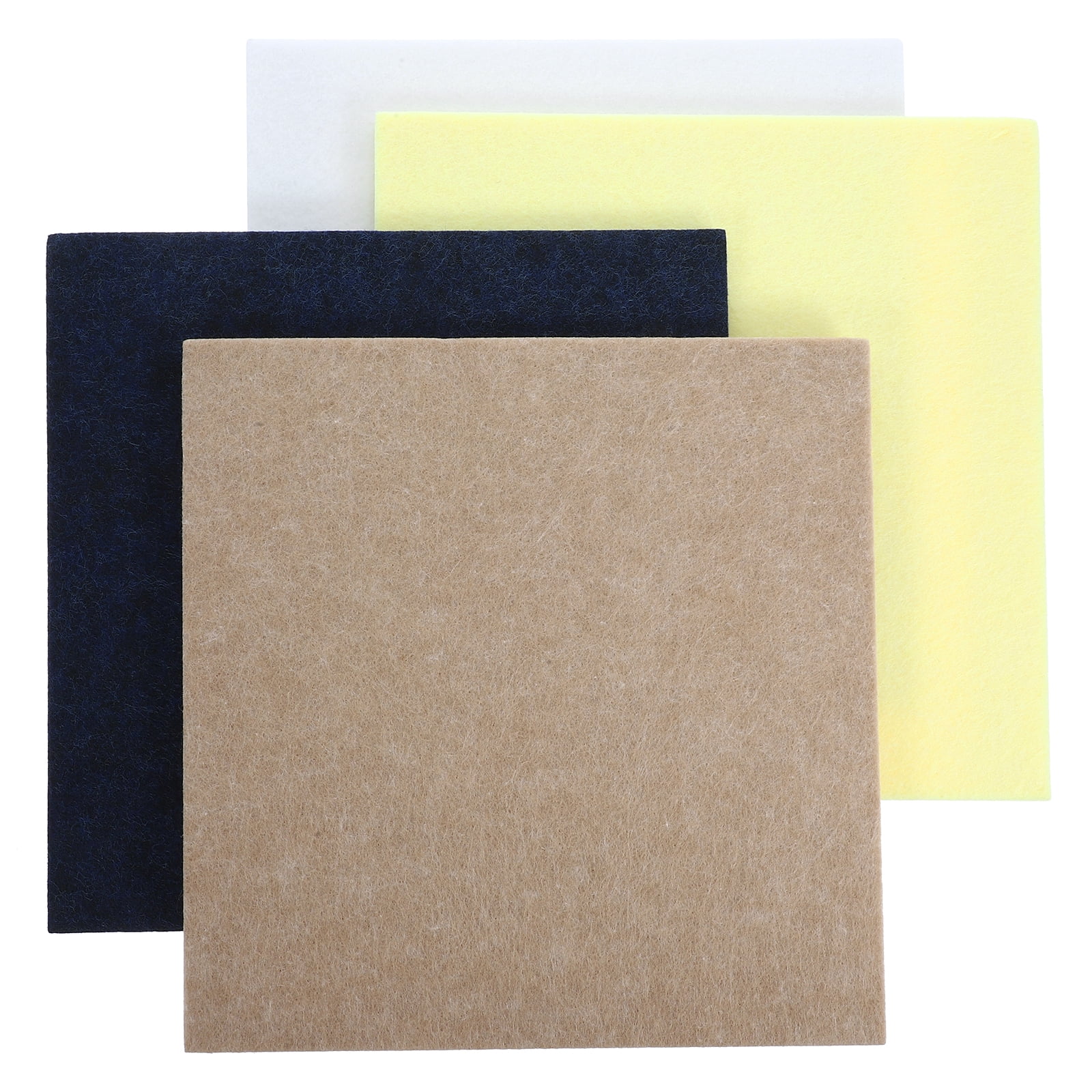 4Pcs Square Felt Wall Tile Felt Wall Sticker Adhesive Memo Board ...