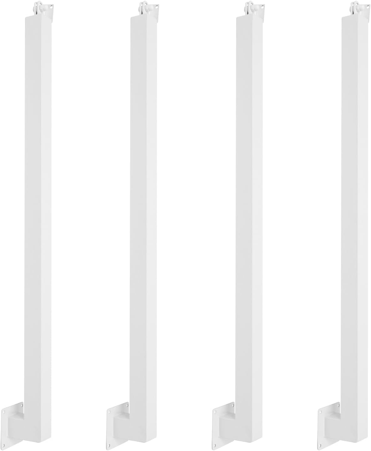 4Pcs Square Stair Baluster Posts, Metal Stair Post with Adjustable Top ...