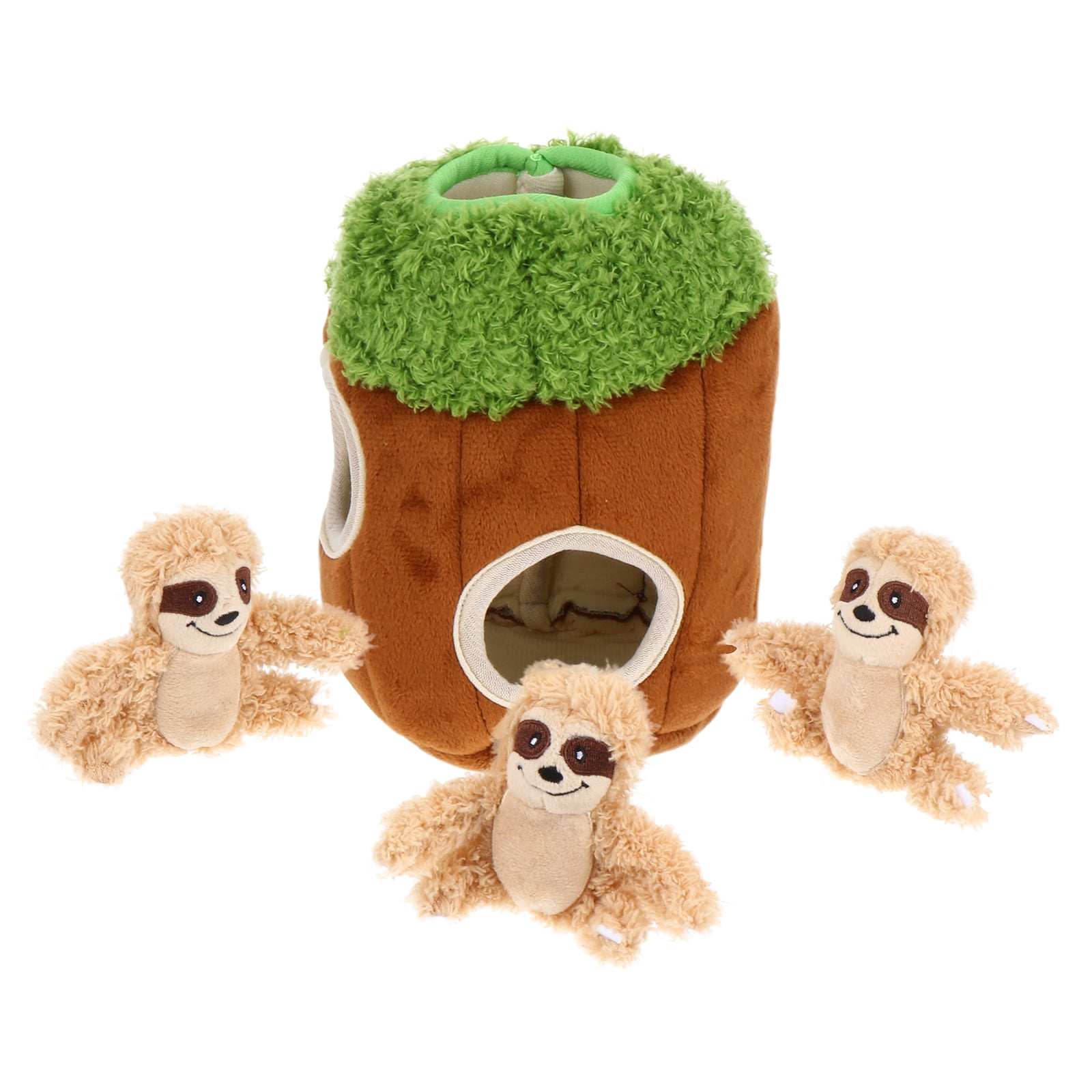 4Pcs Squeaky Plush Dog Toy Chewing Plaything Hide and Seek Activity for ...