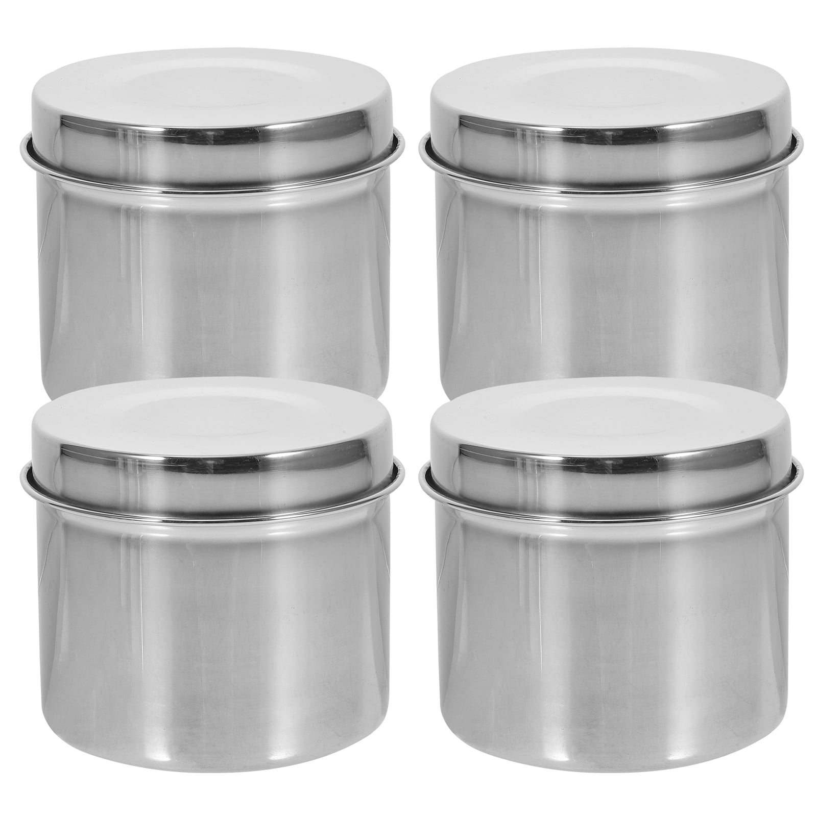 4Pcs Stainless Food Storage Containers Airtight Sample Boxes Sample ...