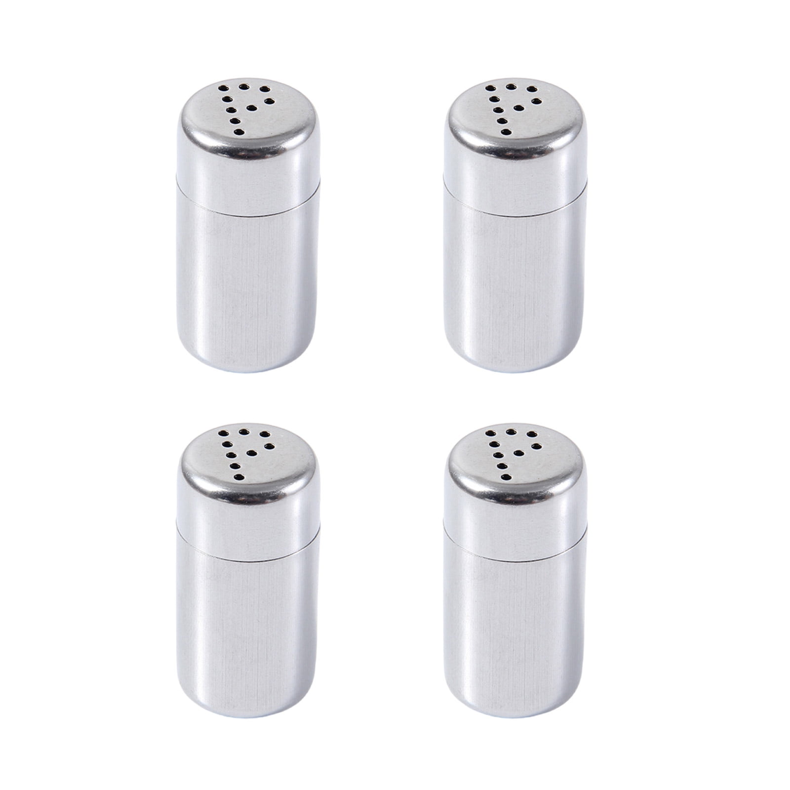 4Pcs Stainless Steel Miniature Salts Shaker Seasoning Box Condiment ...