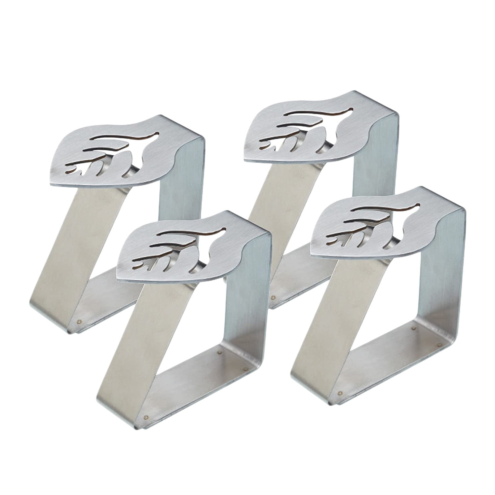 4Pcs Stainless Steel Table Cloth Clips Thickened Strong Tablecloth Clip ...