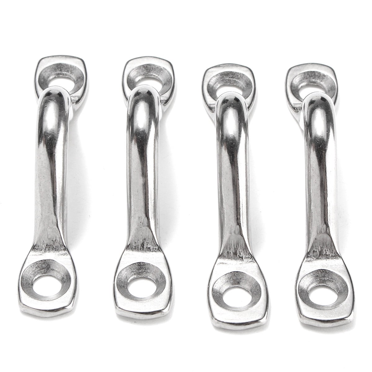 4Pcs Stainless Steel Wire Eye Straps Saddle Clip Boat Yacht Ship Marine ...