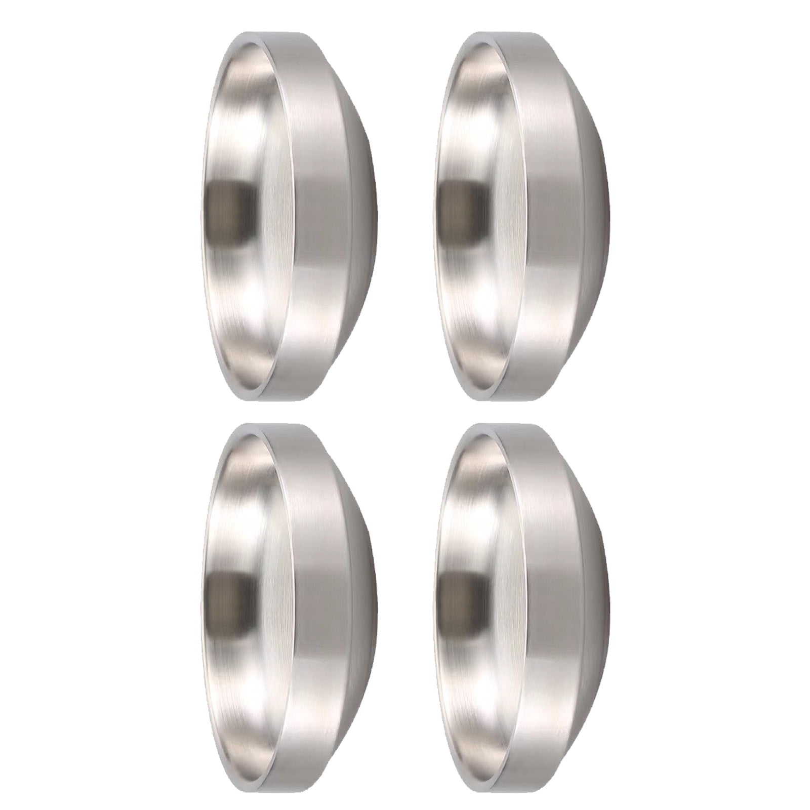 4Pcs Stainless Steels Sauce Bowl Round Seasoning Dishes Sauce Condiment ...