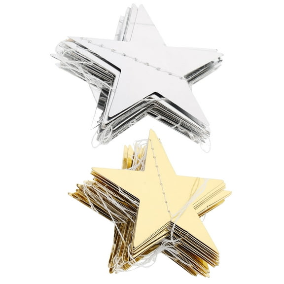 Linyer 2M Strings Star Shape Wedding Birthday Party Hanging Decor Paper ...