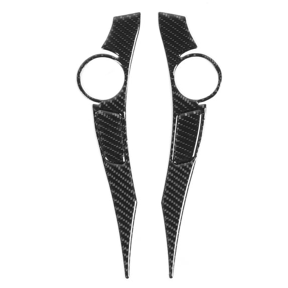 4Pcs Steering Wheel Button Sticker Trim Carbon Fiber Cover Fit for ...