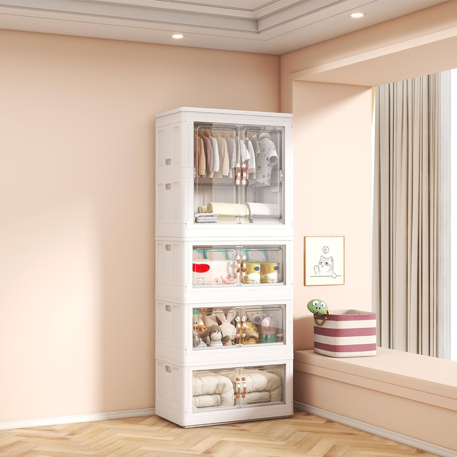 RiverRidge Storage Stacker, 2 Cubbies and 1 Veggie Bin - Walmart.com