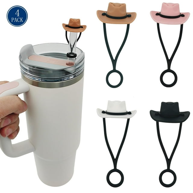 4Pcs Straw Toppers, Straw Covers, Silicone Straw Covers Cap Compatible ... 4Pcs Straw Toppers, Straw Covers, Silicone Straw Covers Cap Compatible ...